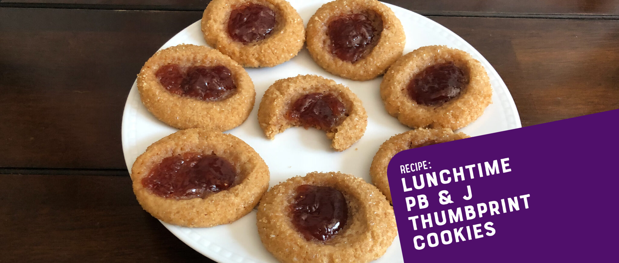 Lunchtime PB & J Thumbprint Cookies – Always Save®